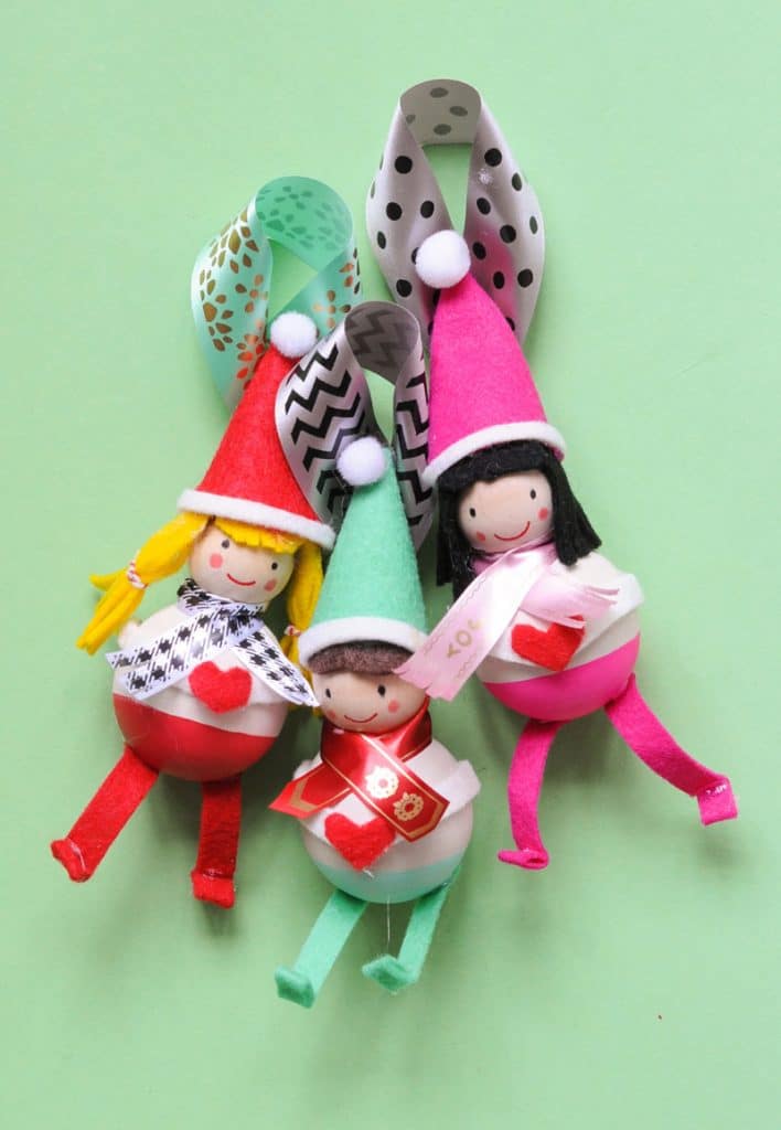 How to Make the Cutest Elf Ornaments for your Christmas Tree